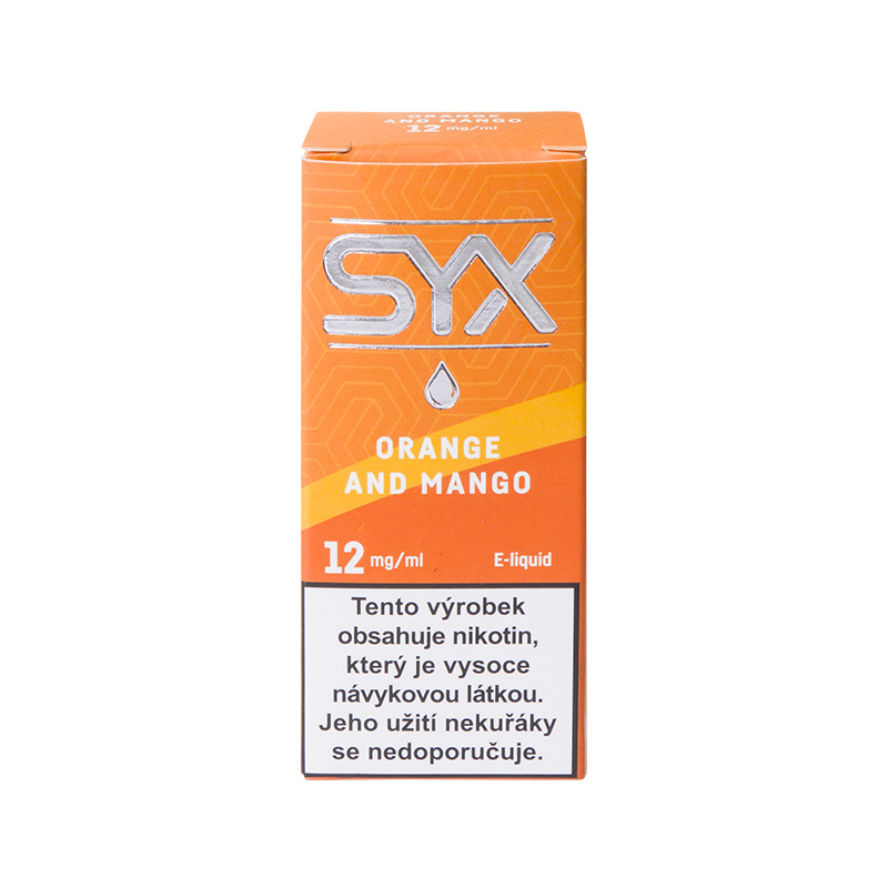SYX Liquid Orange and Mango 12mg 10ml | ExcaliburCigars